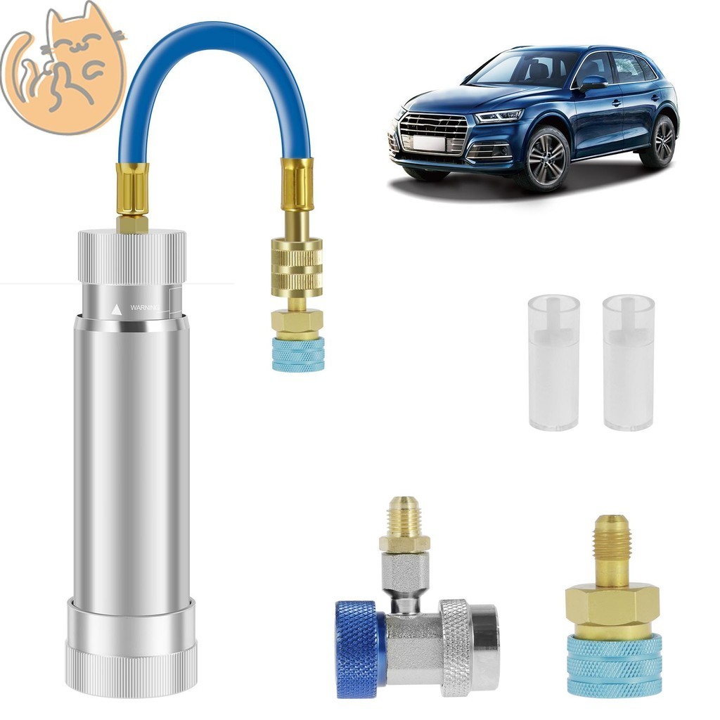 Oil Dye Injector Kit R1234YF/R134A AC Oil Dye Injector with 2 ...