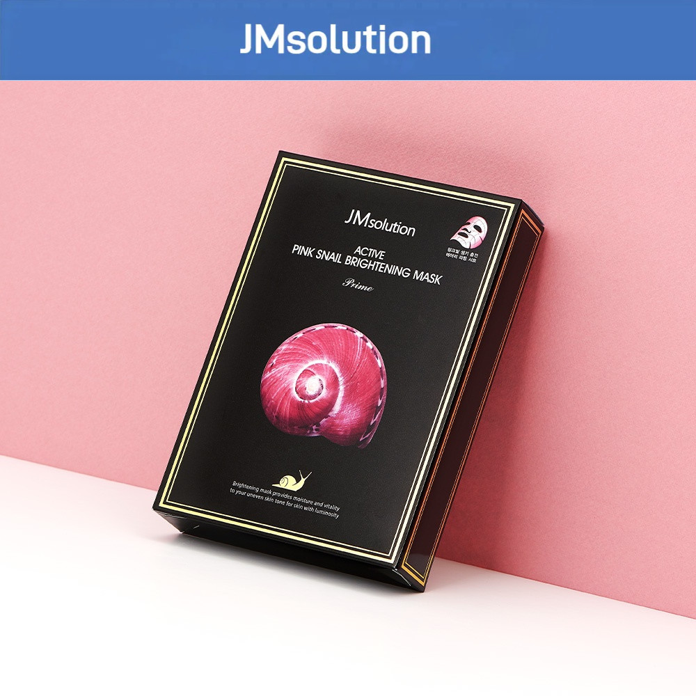 [JMsolution] active pink snail brightening mask prime (10sheets) | Shopee Singapore