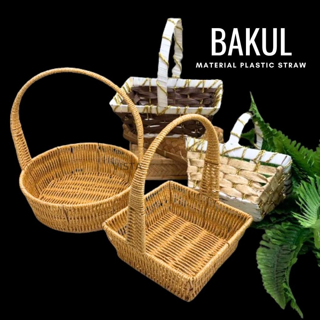 Hamper Basket Flower | Bakul Bertangkai | Bakul String | Material ...