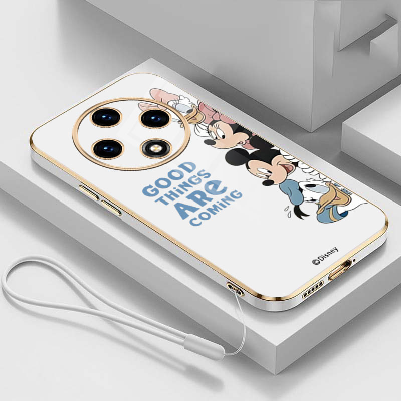OPPO Reno 12F 5G Reno12F Case Cartoon Disney Characters Luxury Chrome ...