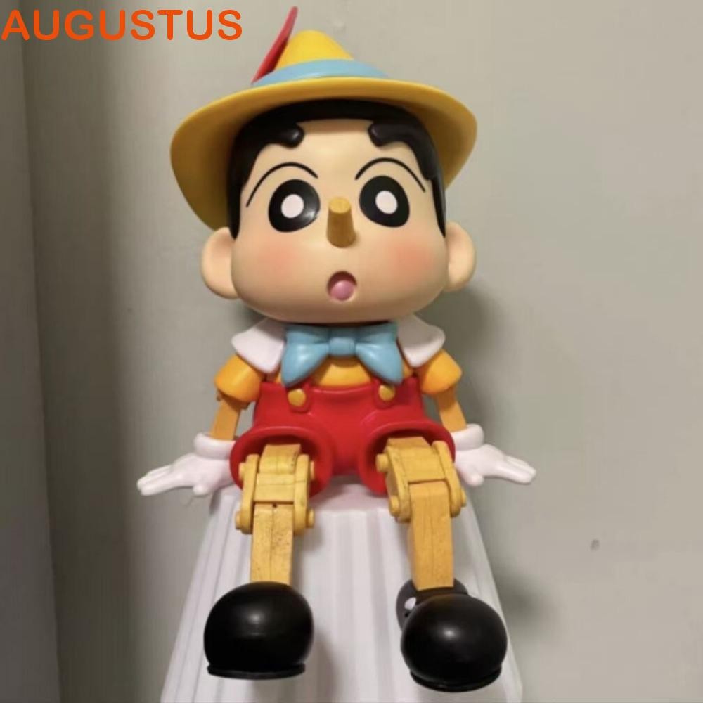 AUGUSTUS Crayon Shin-Chan Figure, Model Toy Sitting Shinnosuke Nohara ...