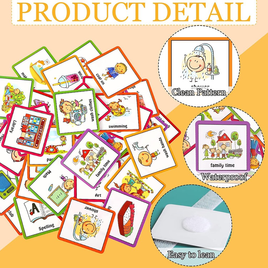 Visual Time Chart Card Early Childhood Education Visual Auxiliary Time ...