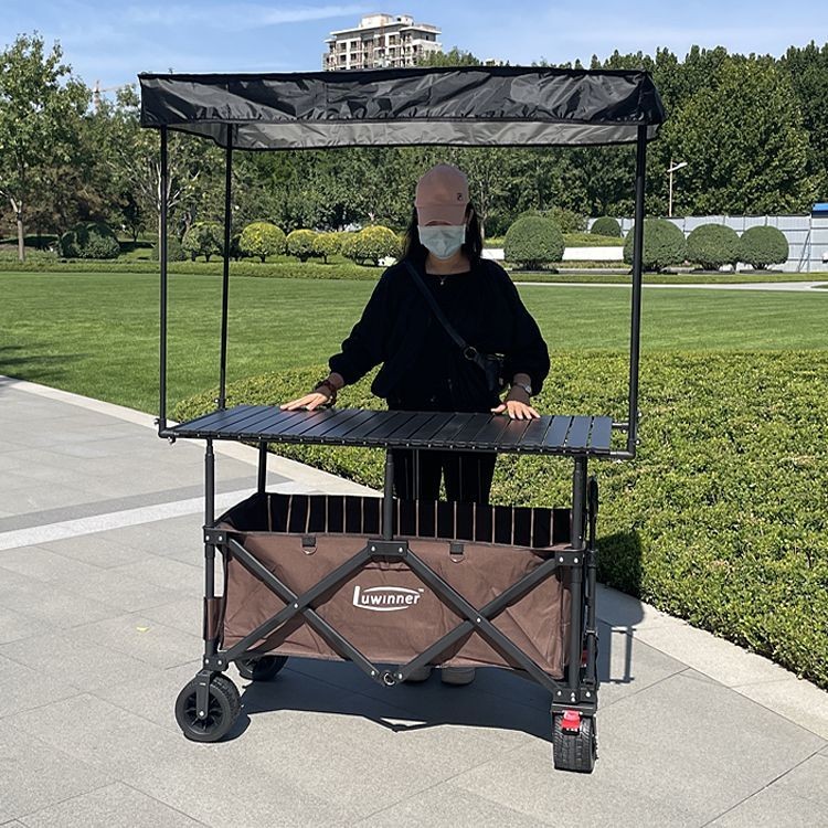[2714Positive Review]New Model Adjustable Folding Stall Cart Outdoor ...