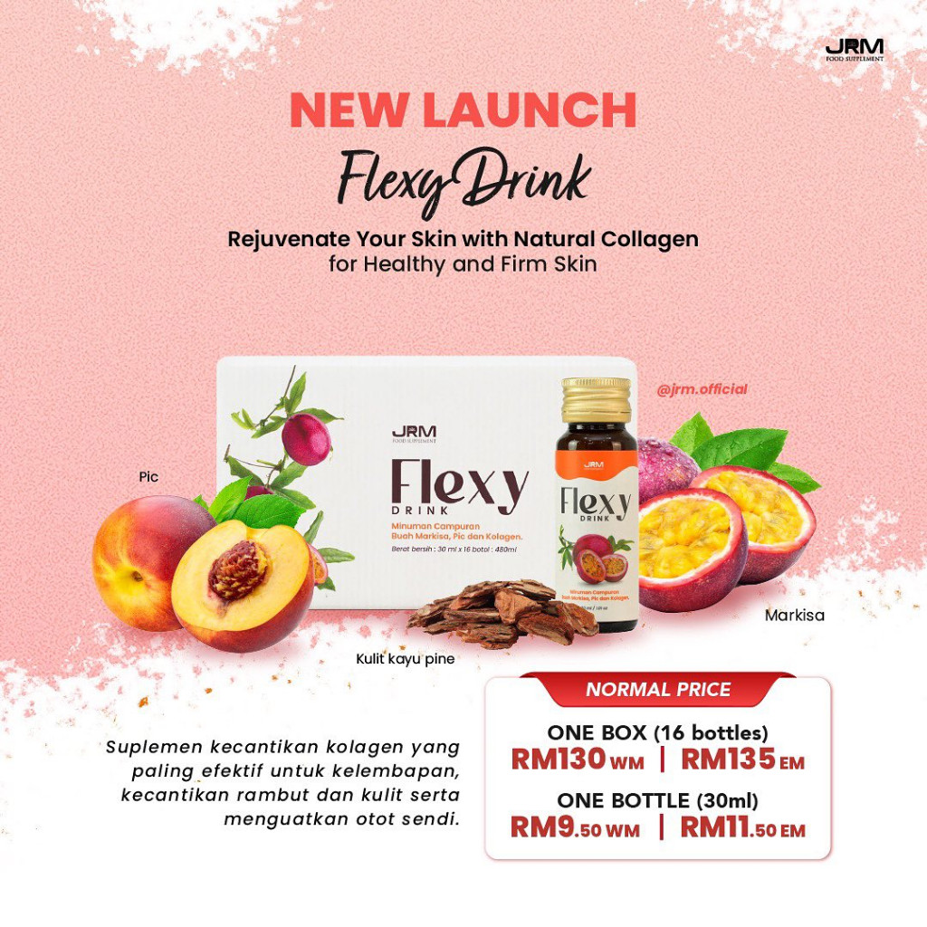 JRM FD Flexy Drink Flavored drink Bonda Rozita (1 BOX) | Shopee Singapore