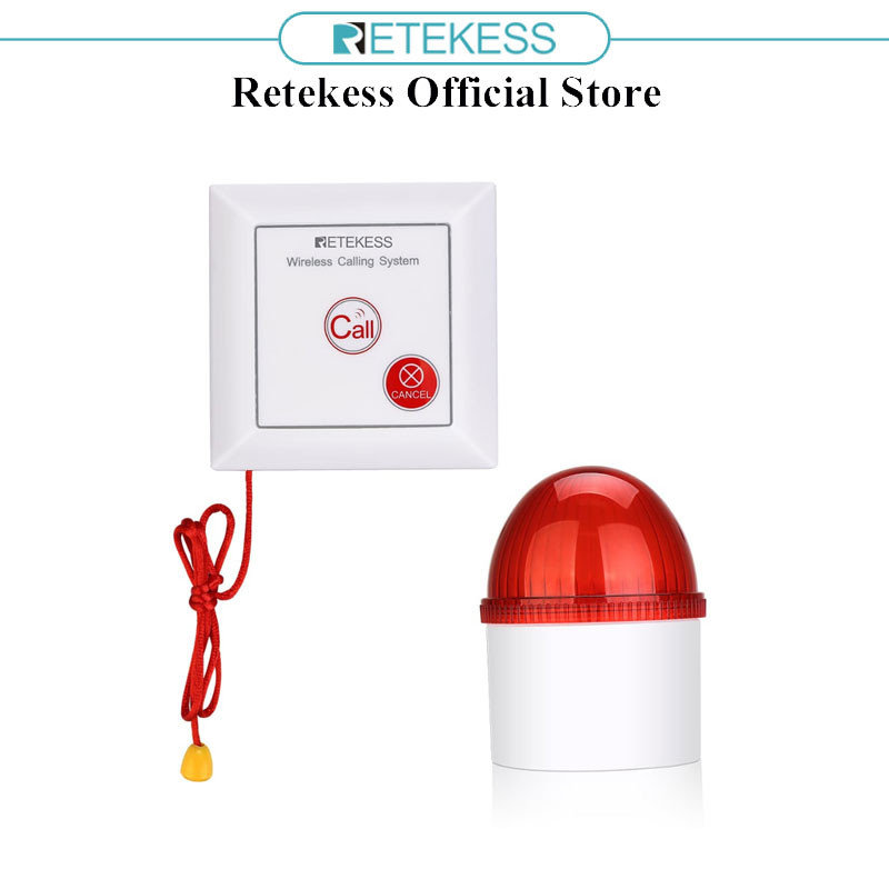 Retekess TH103 Acoustic Alarm System for Emergency Call Alarm in Home ...