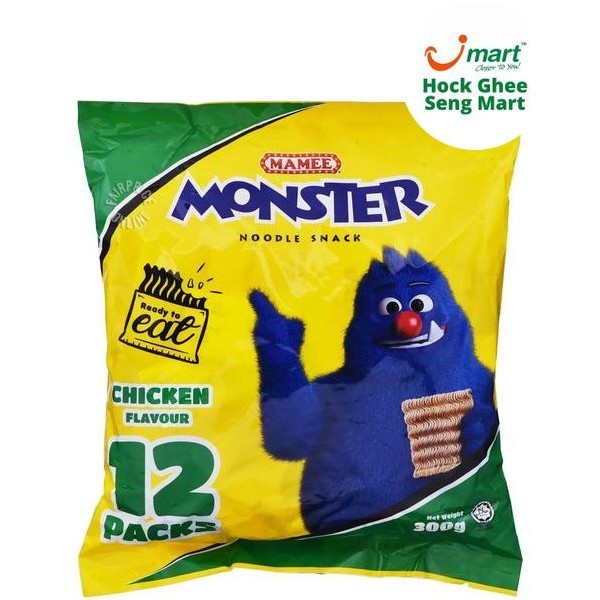 Mamee Monster Noodle Snack Chicken (10 x 25g) | Shopee Singapore