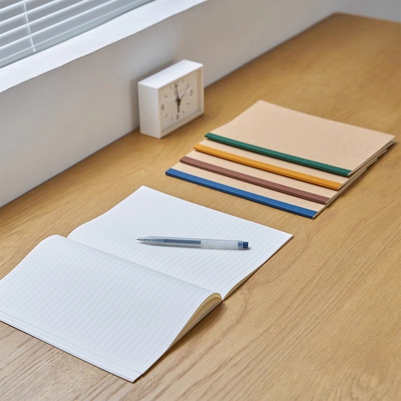 Japan Japan MUJI MUJI MUJI Notebook A5/B5 Horizontal Line Blank Retro Simple Notepad Student ins ...