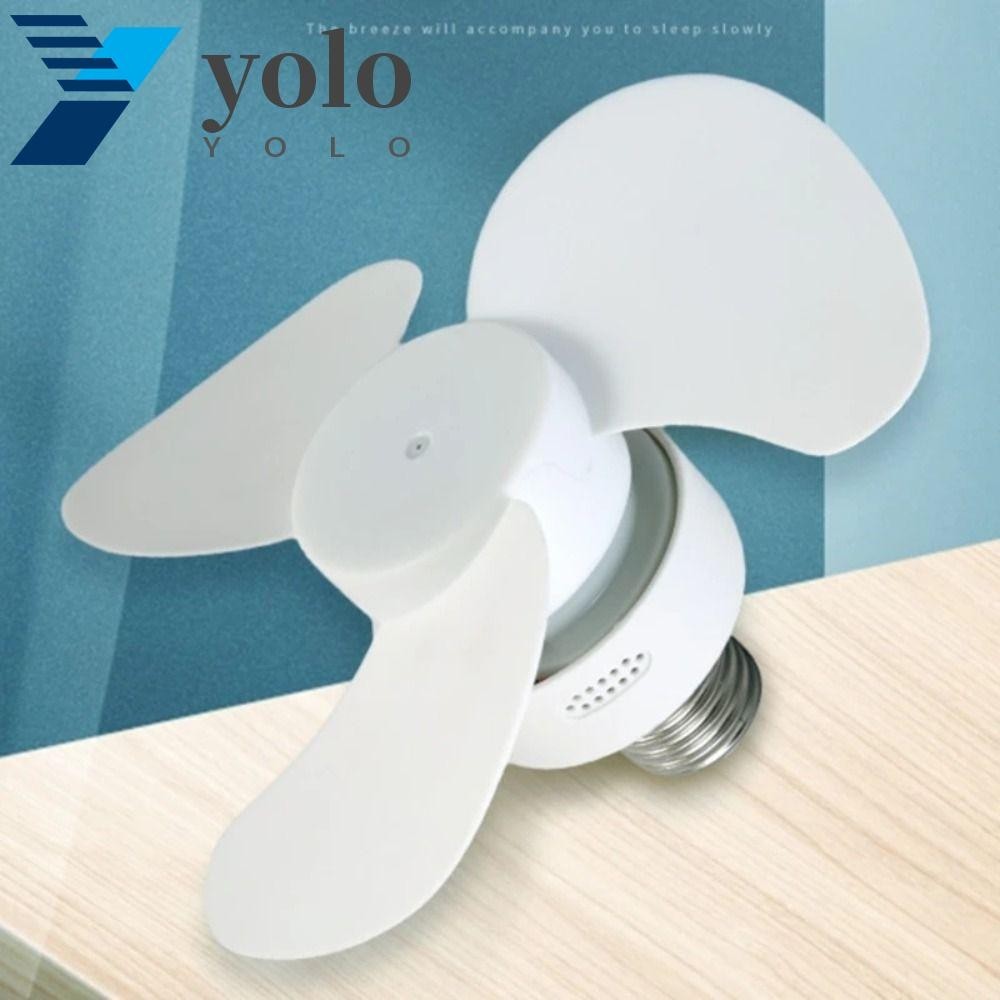 YOLO E27 Screw Mouth Fan, Low Noise Energy-saving Small Ceiling Fan ...