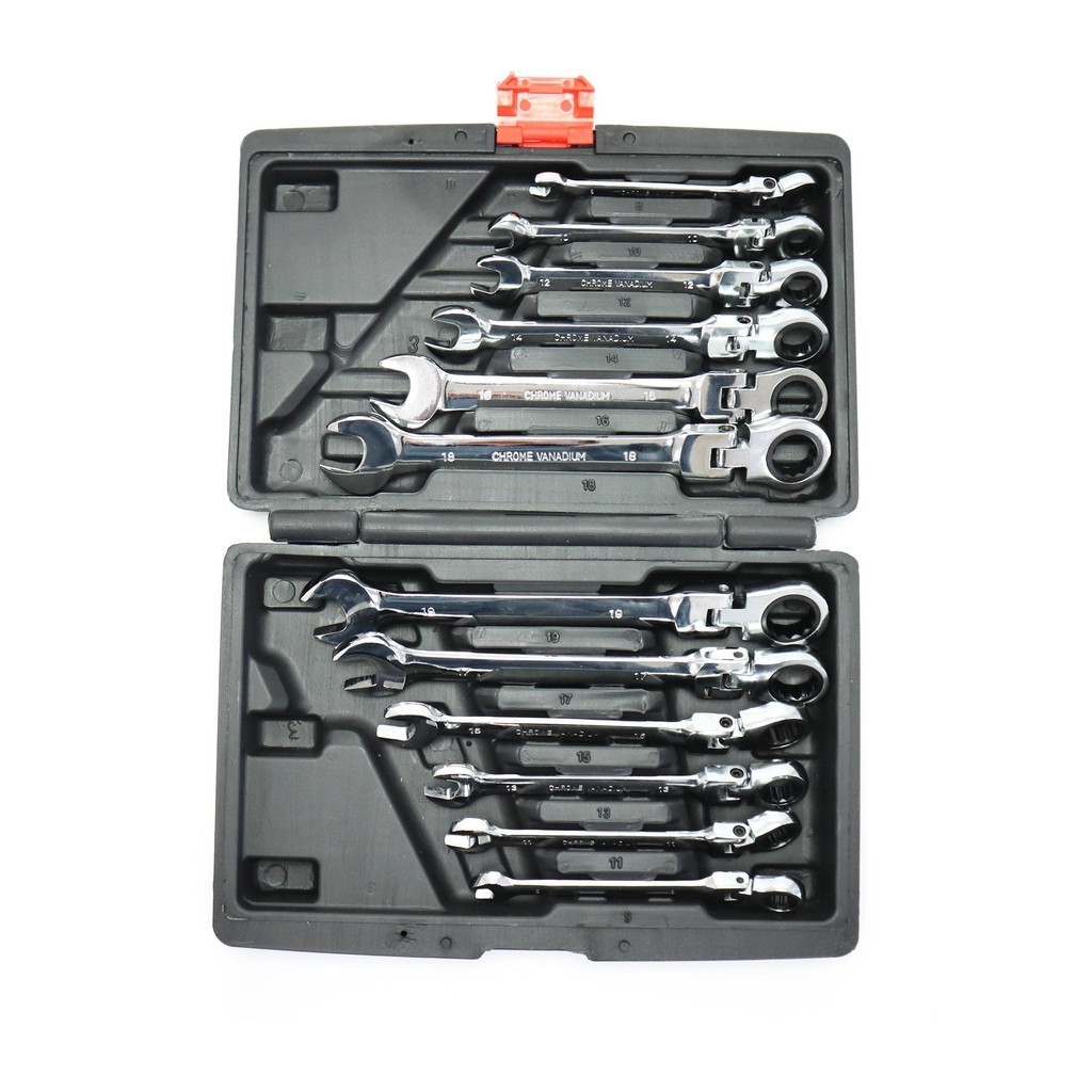 72 Gigi 12Biji Ratchet Geared Flexible Head Wrench Heavy Duty Spanner ...