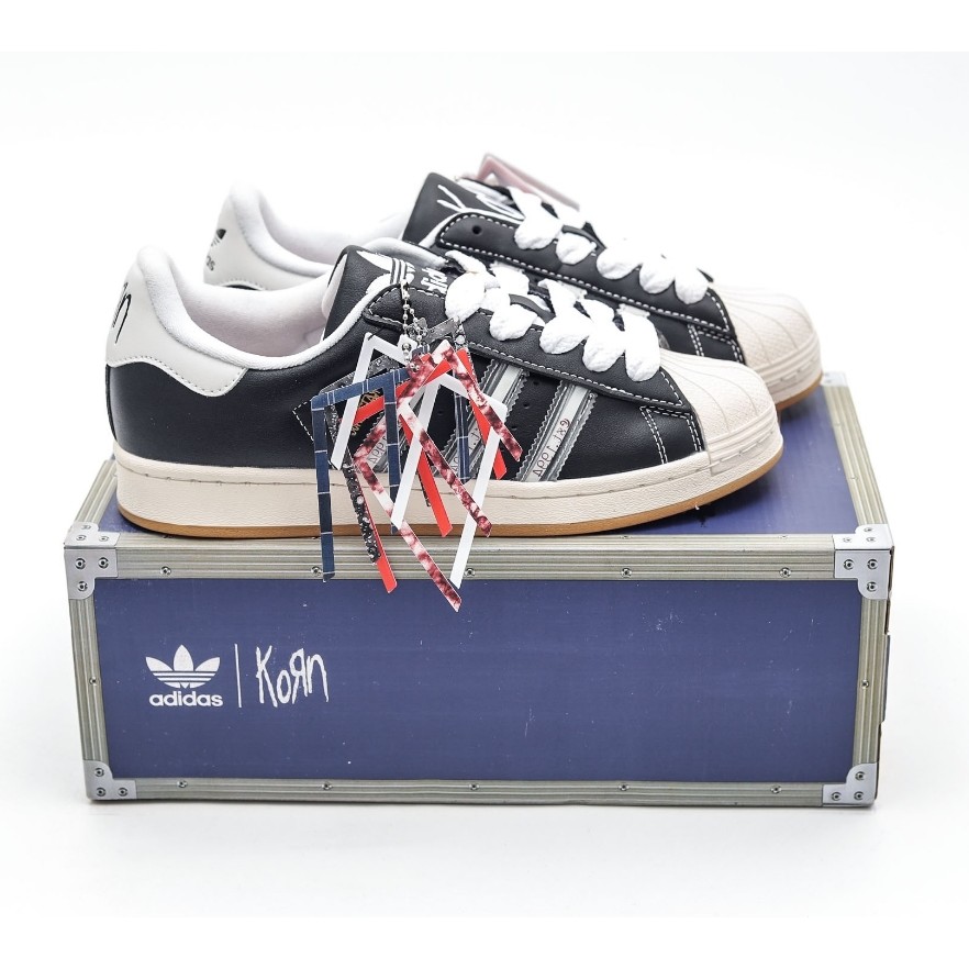 IH1313 Korn adidas Originals Superstar Black White Men's Sneakers ...