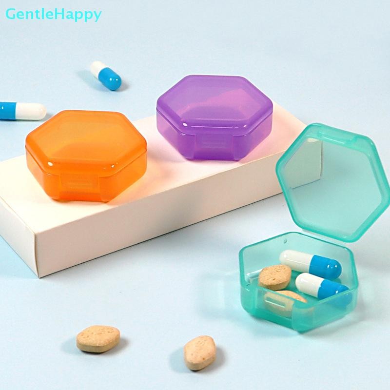 GentleHappy Portable Small Pill Box Daily Diamond Shaped Pill Organizer ...