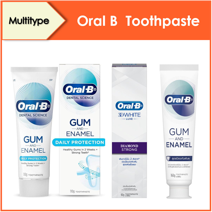 Oral B Gum & Enamel / Sensitivity and Gum / 3d White Toothpaste, 40g ...