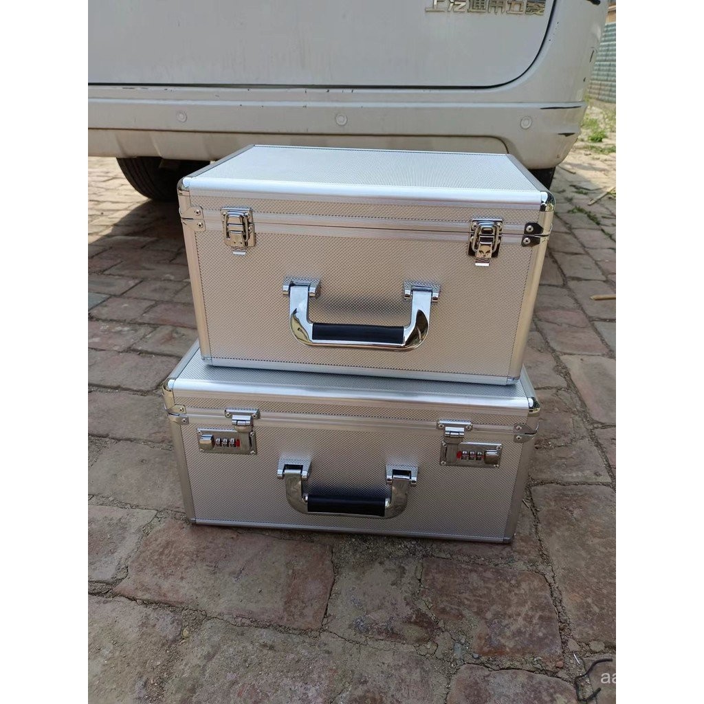 Aluminum Alloy Rounded Corner Toolbox Portable Password Box File ...