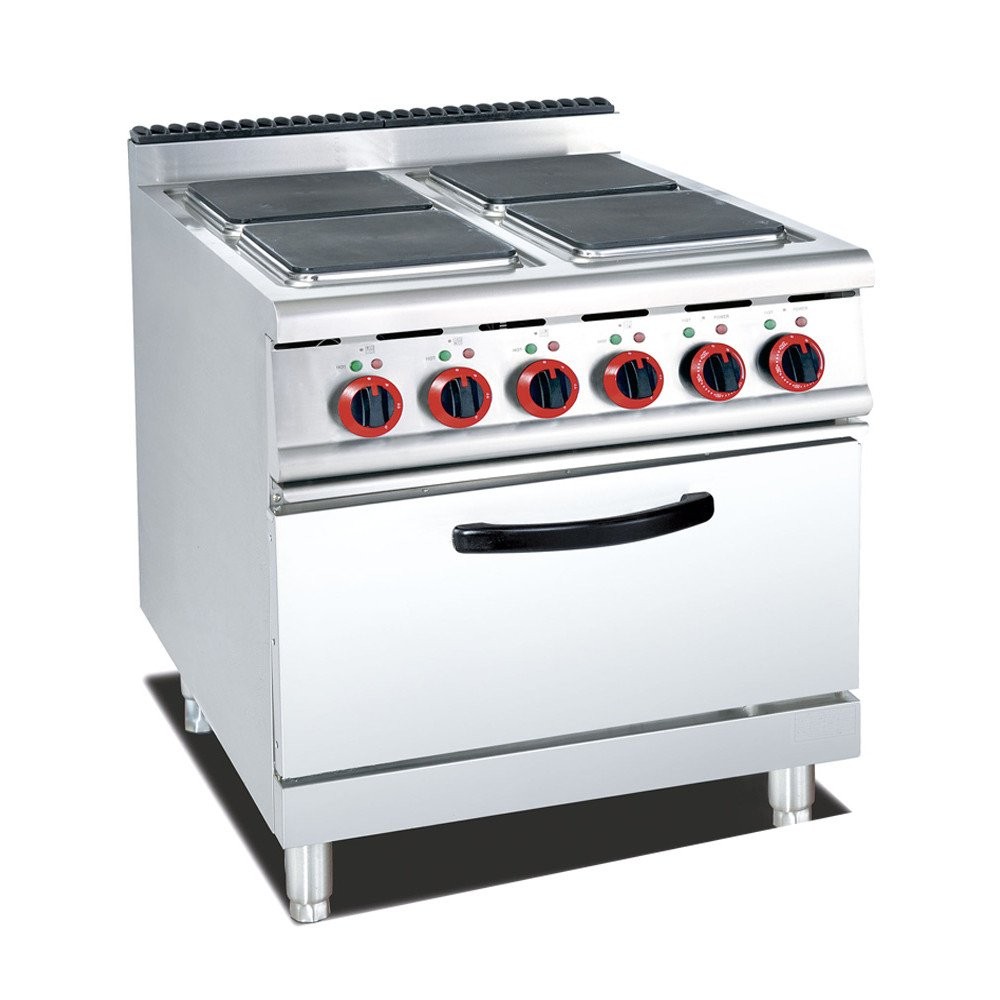 887A Vertical Electric Hot Four-Head Cooking Stove with Built-in Oven ...