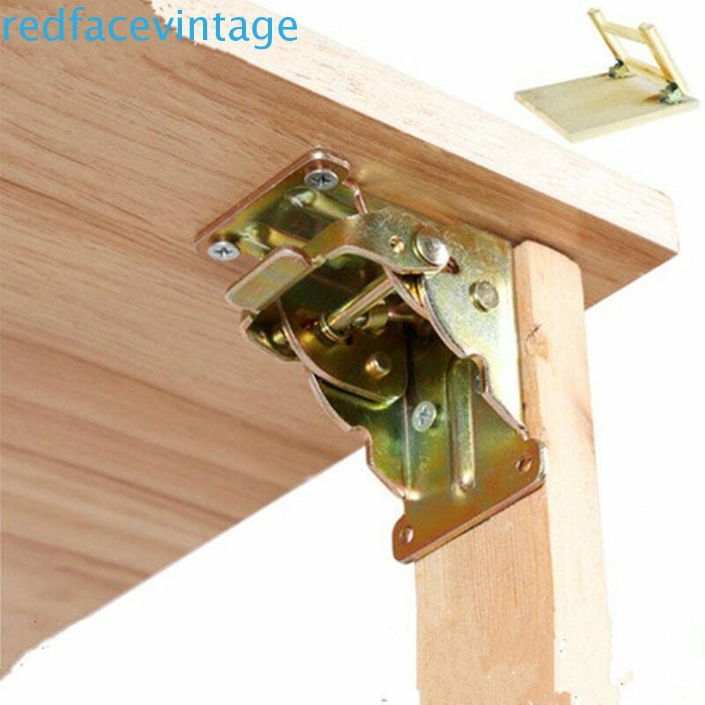 REDFACEVINTAGE Folding Hinge Workbench Feet Foldable Steel Self-Locking ...