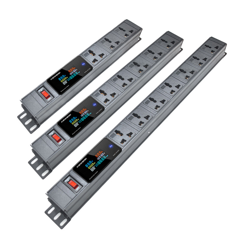 C14 Input Pdu Power Strip 2 13ways Universal Hole Socket Distribution Unit With Switch Digital