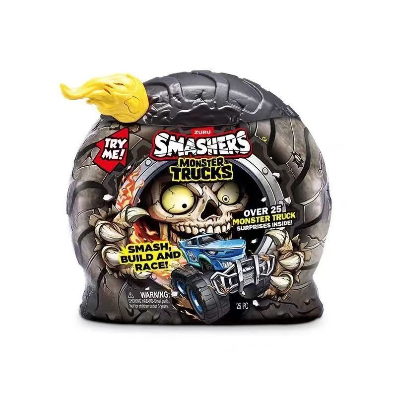Smashers Monster Truck Surprise (Shark Truck) ZURU Boys with 25 ...