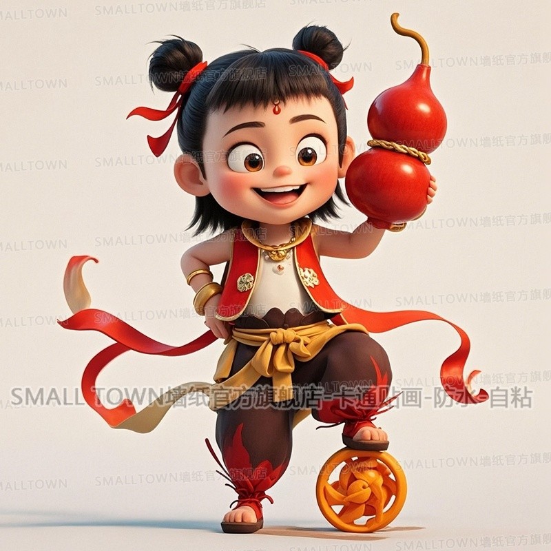 Wall Stickers Door Stickers Decoration Cartoon ipad Nezha Stickers Shop ...