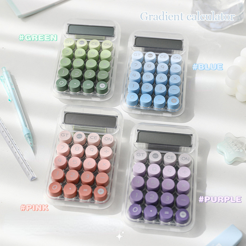 Gradient Color Transparent Digital Calculator 10 Digits Display ...