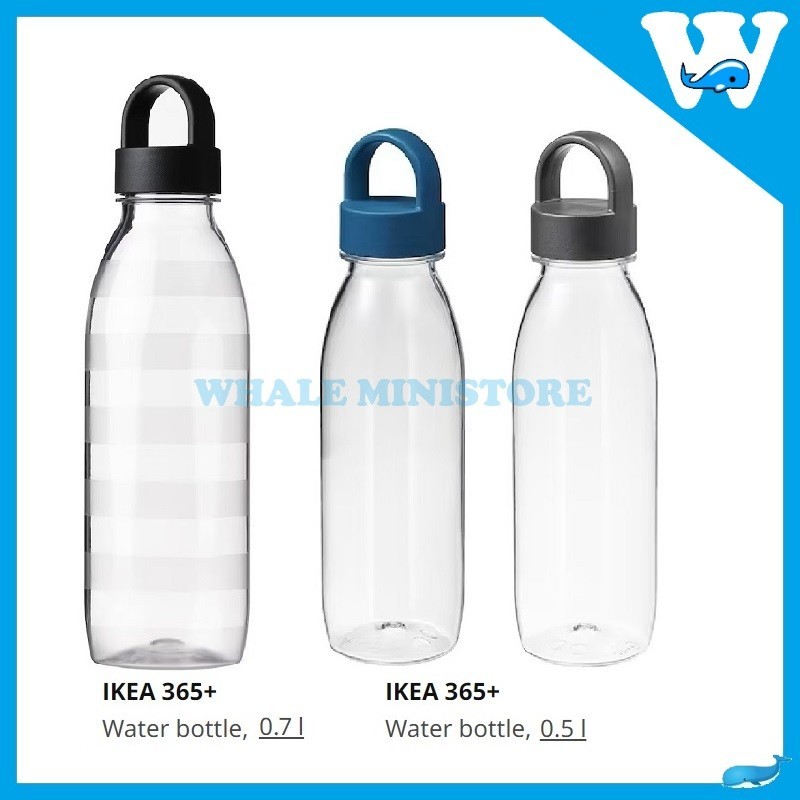 IKEA WATER BOTTLE WITH HANDLE / TRANSPARENT TRAVEL BOTTLE / BOTOL AIR ...