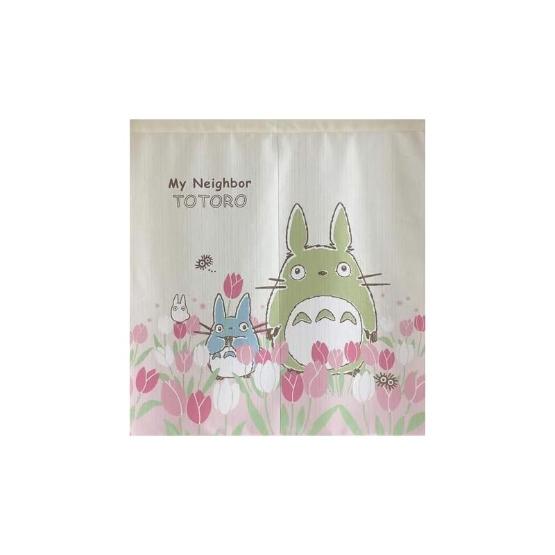 Noren "My Neighbor Totoro" Short Size 85 × 90 cm Four Seasons and ...