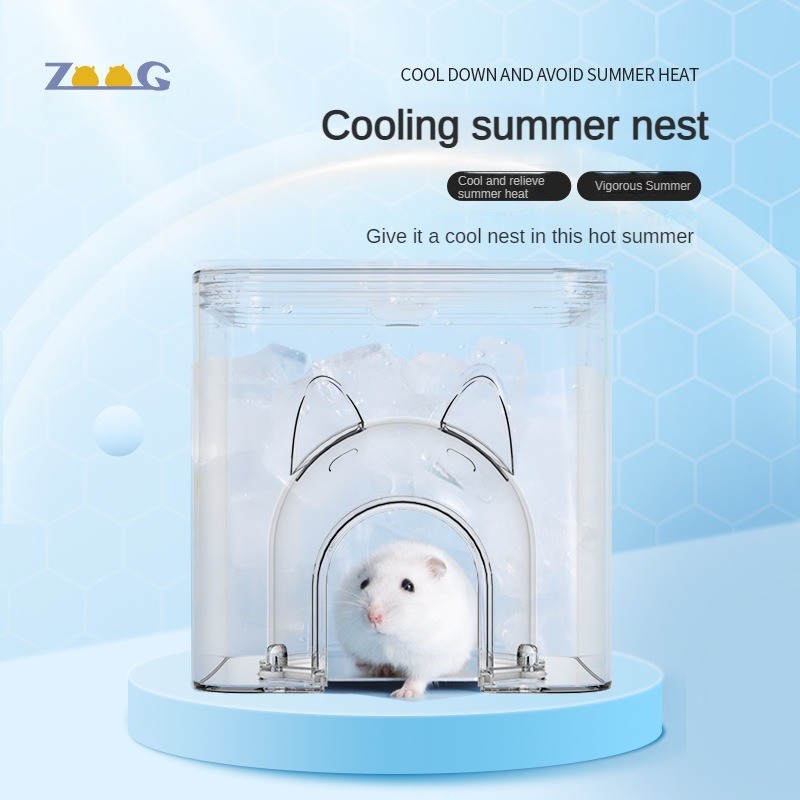 【SG STOCK】Water Cube Small Pet Cooling Ice Nest Hamster Cooling House ...