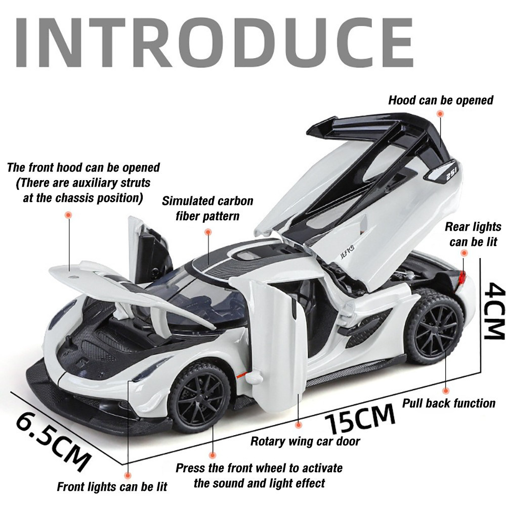 NEW 1:32 Koenigsegg Jesko Supercar Diecast Model Car Alloy Cars Toys ...