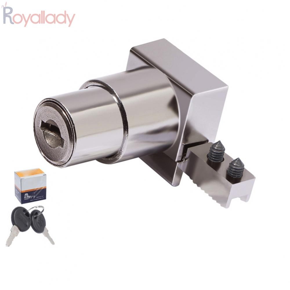 Push-pull plunger lock with key suitable for sliding glass door display ...