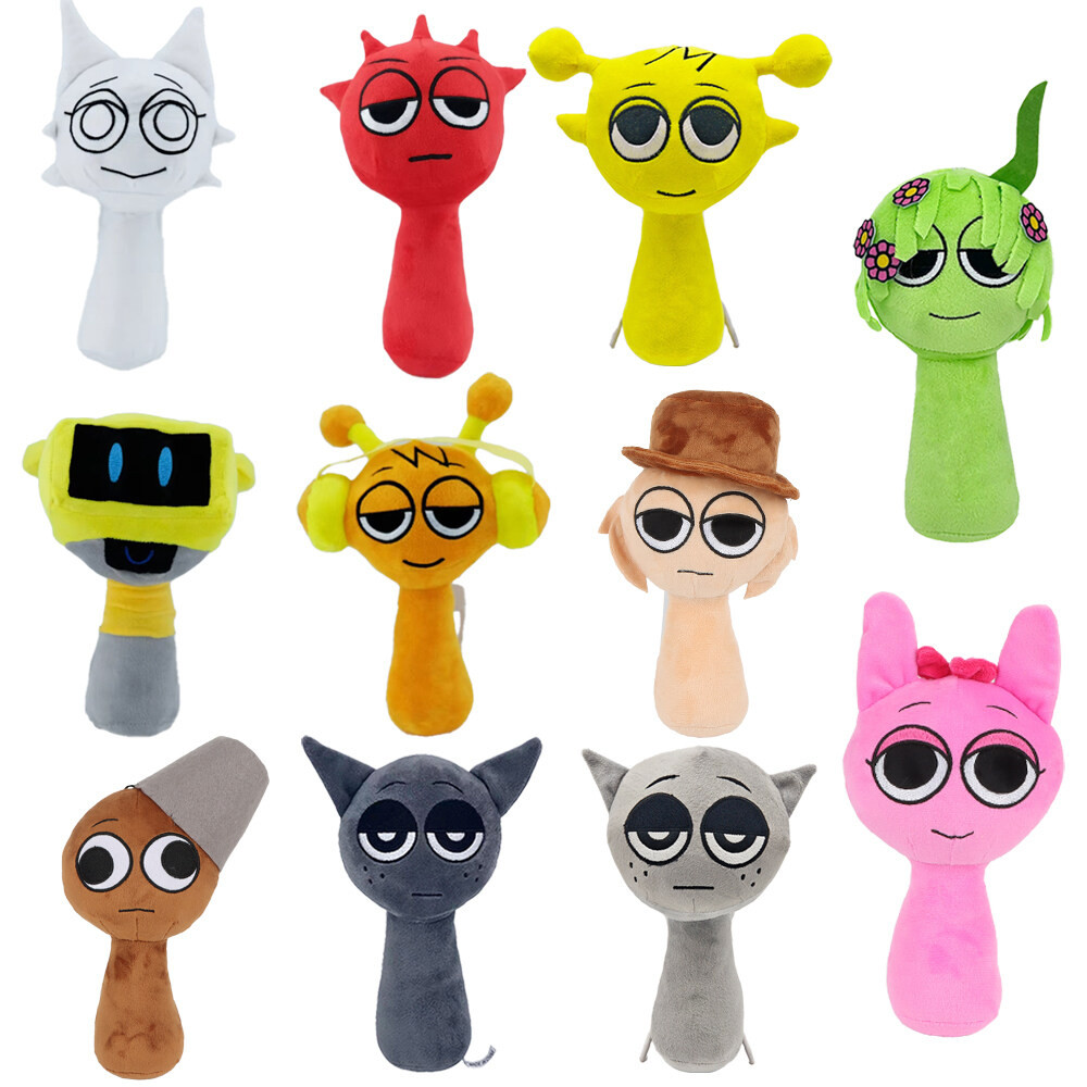 Sprunki Plush Toys Horror Game Sprunki Incredibox Plushie Cartoon Cute ...