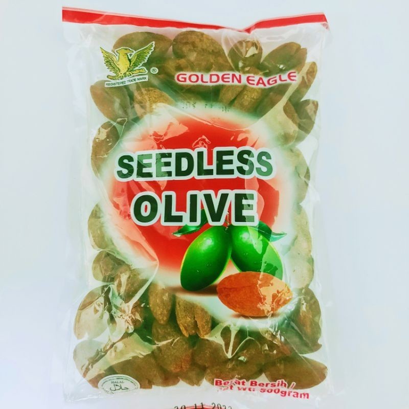 Golden Eagle Seedless Olive / Tanpa Biji Buah Kana / 化核甘草榄 500gm ...