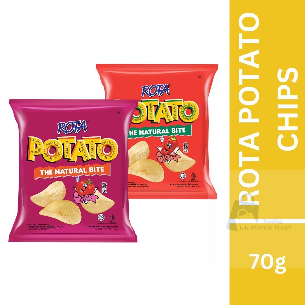 ROTA Potato Chips Kerepek Kentang Tomato / Hot & Spicy (70g) | Shopee ...