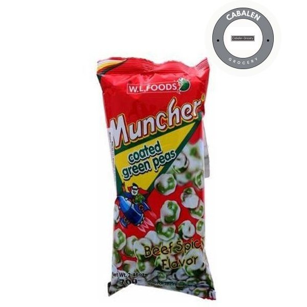 Muncher Coated Green Peas Spicy Beef flavor 70g | Shopee Singapore