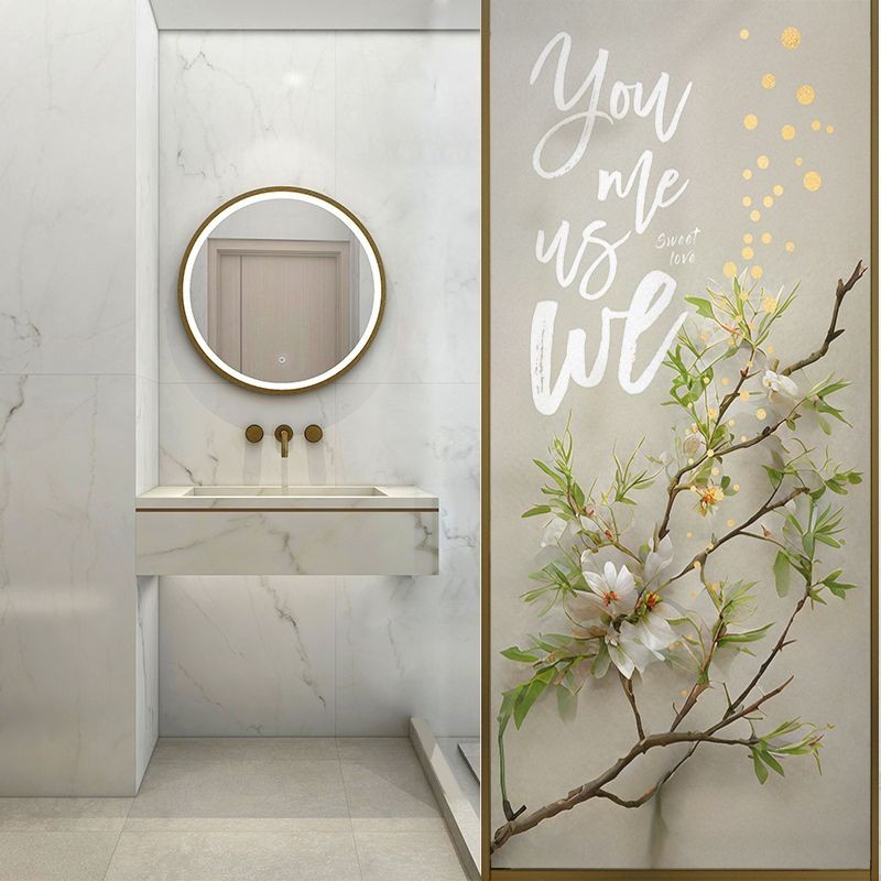 Glass Sticker Translucent Frosted Static Stickers Bedroom Restroom ...