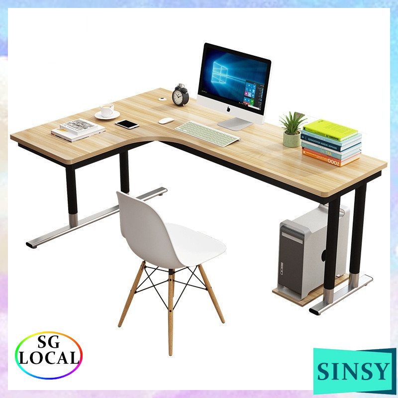 SINSY Computer Table Corner Desk Office Table Commercial Grade L-shape ...