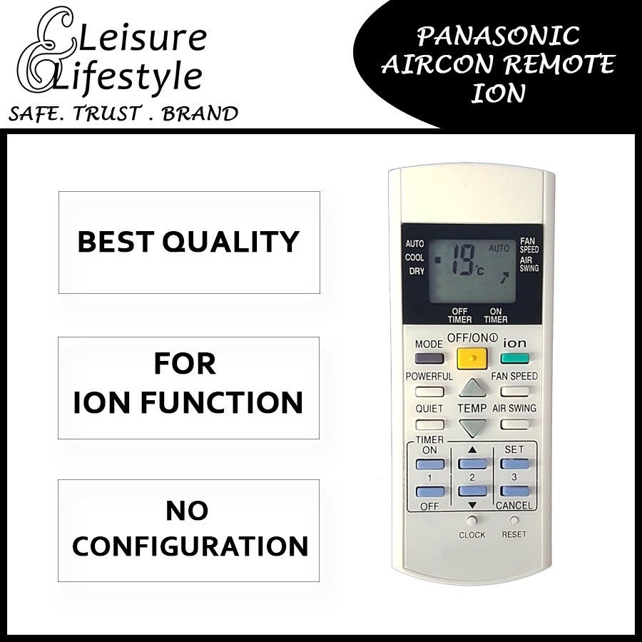 Panasonic Aircon Remote Control Panasonic Remote (Ion Function ...