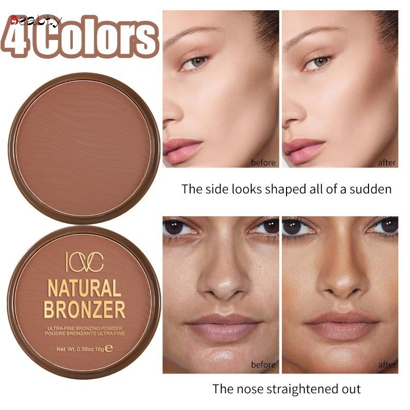 4 Colors Dark Skin Bronzer Contour Palette Matte Brown Nose Shadow ...