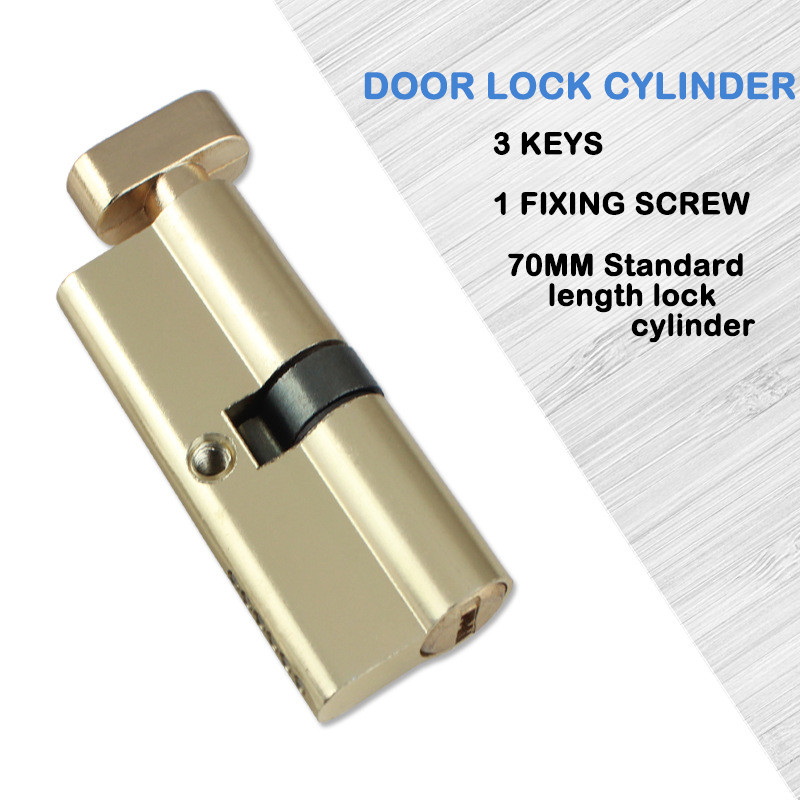70mm Cylinder Lock Copper Single Open Door Lock Euro Cylinder Barrel ...