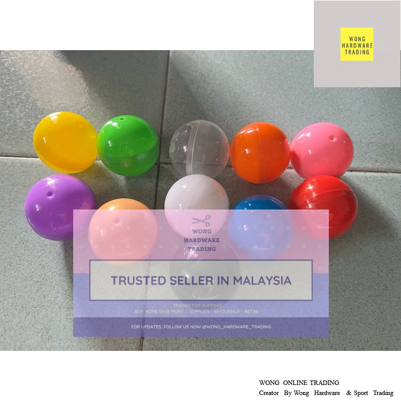 1pcs 40mm 4cm Solid Color Empty Plastic Ball Capsules Ball Lucky Draw ...