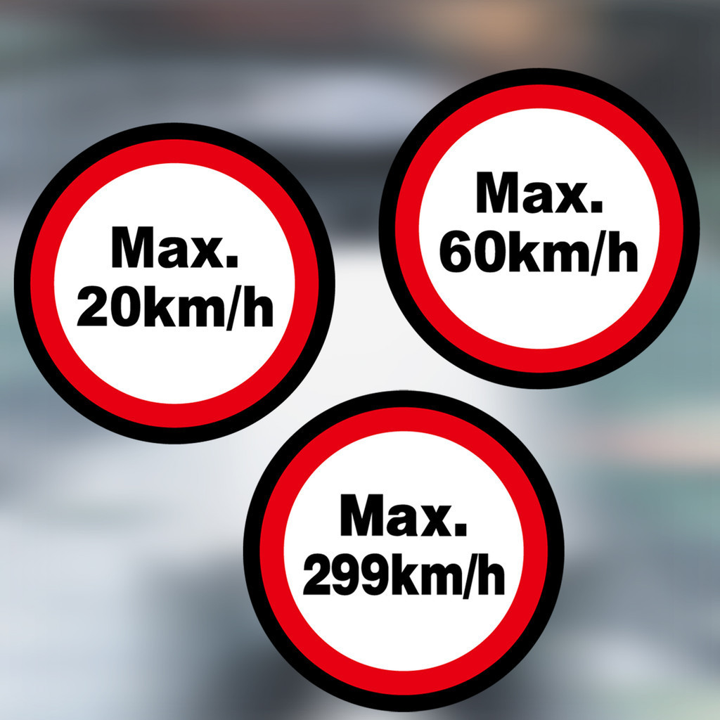 JDM Stickers Speed Limit Small Sign Motorcycle Electric Vehicle Safety ...