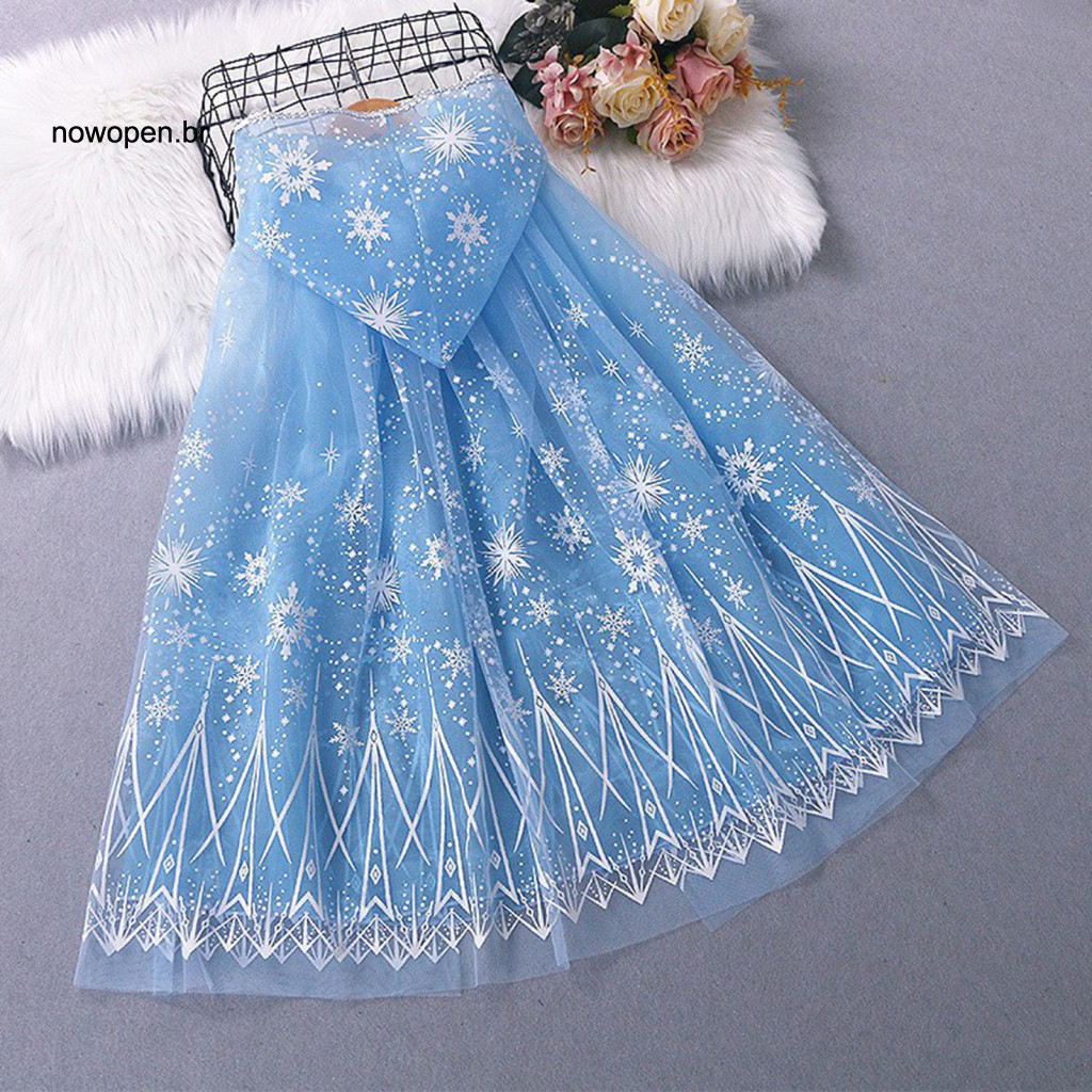 NP Children Fairy Tale Costume Princess Cloak for Girls Blue Princess ...