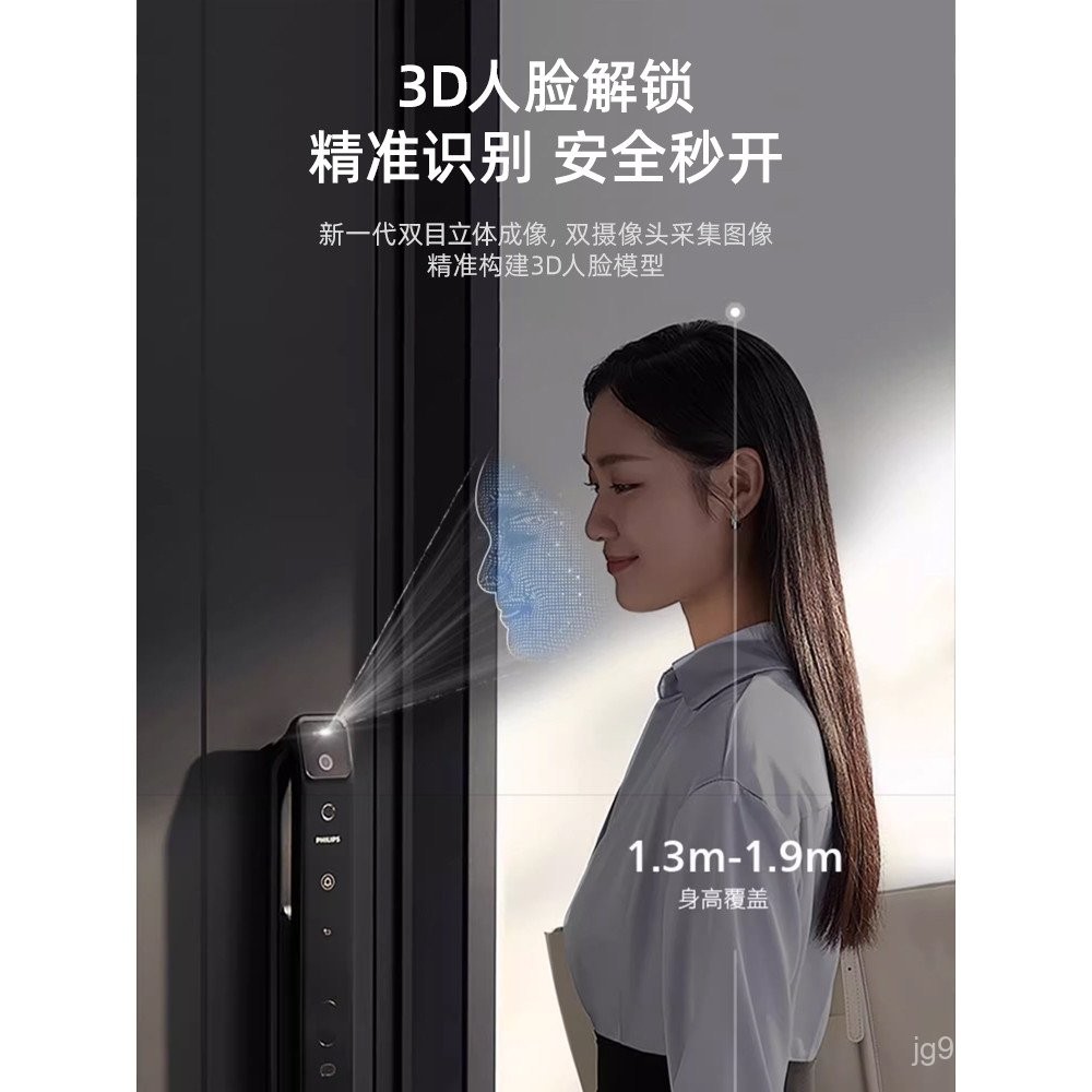 Philips Fingerprint Smart Door Lock Face Recognition Password ...