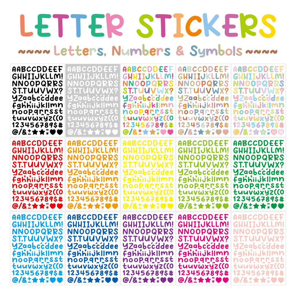 1.27cm Alphabet Sticker Alphabet Letter Sticker for kids Alphanumeric ...