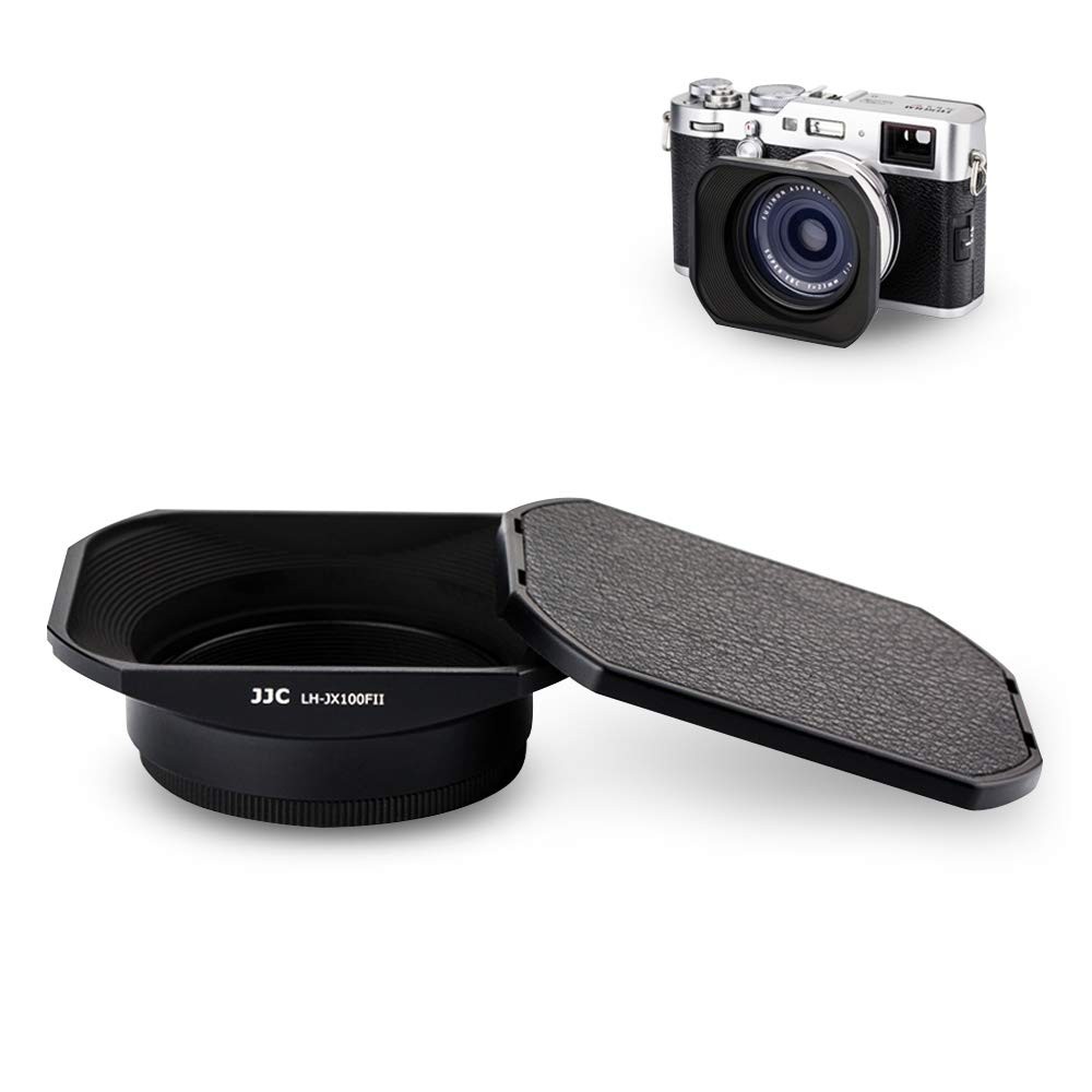 [ Used Camera lens ] JJC Metal Square Lens Hood + Hood Cap & 49mm ...