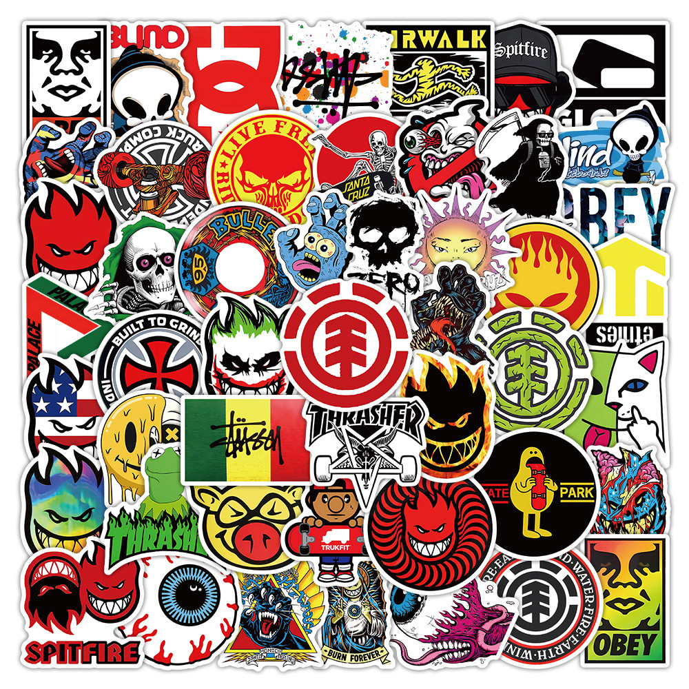 100PCS Streetwear Graffiti Stickers - Supreme-Inspired Logo Decals for ...