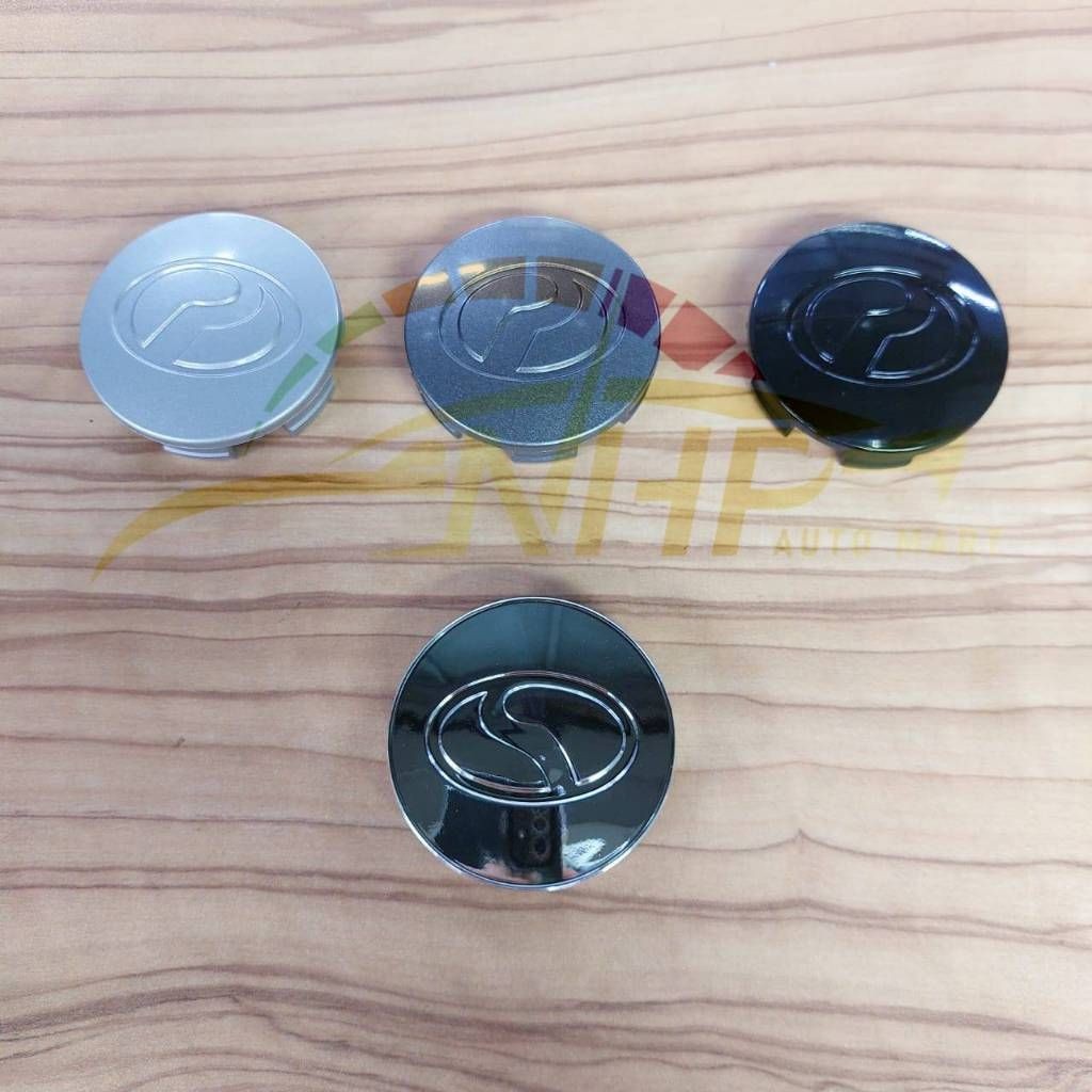 PERODUA MYVI / ATIVA / AXIA / BEZZA / VIVA RIM CAP WITH LOGO ( DARK ...