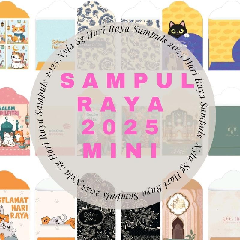 [MINI,10 pieces] Hari Raya Money Envelope Sampul Duit Viral 2025 Cat ...