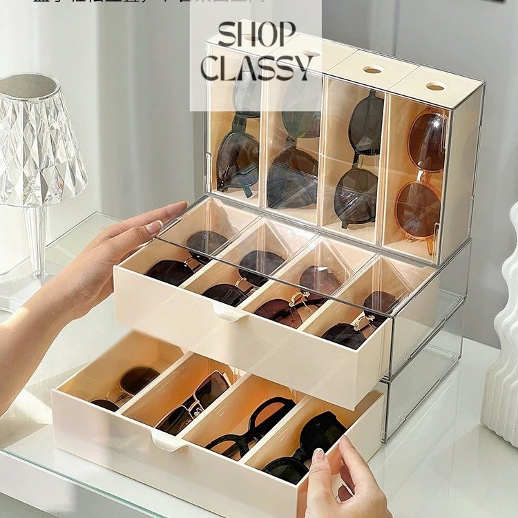 Shopclassyshop Acrylic tabletops glasses sunglasses organizer drawer ...