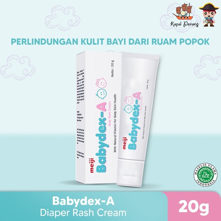 Babydex-a Diaper Rash Cream 20 grams by Meiji | Shopee Singapore