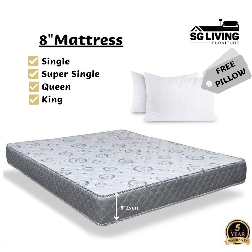 [High Quality ] 8 Inches Mattress High Density Foam Bed Super Single ...