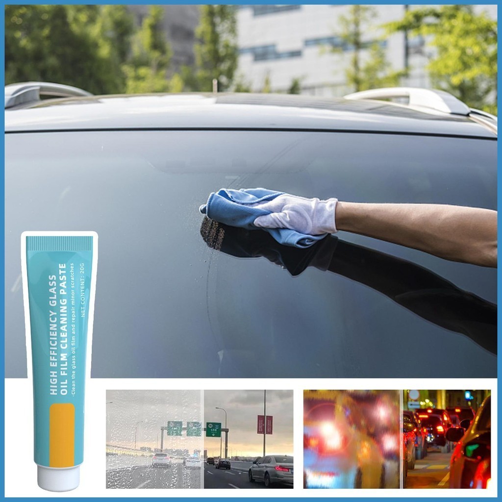 Car Glass Oil Window Cleaner Auto Window Cleaner Cream 20g Windshield ...